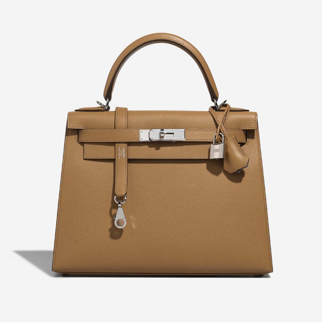 Hermès Kelly 28 Epsom Biscuit / Mauve Sylvestre | SACLÀB