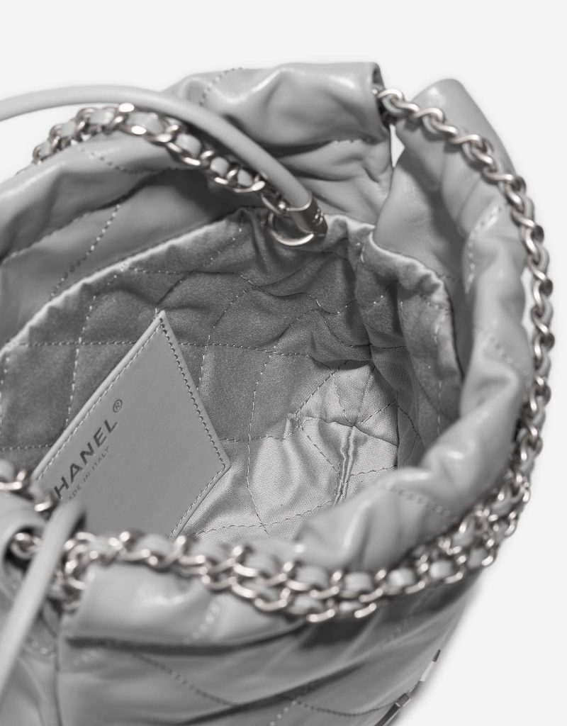 Chanel 22 Mini Calf Gris Clair | SACLÀB