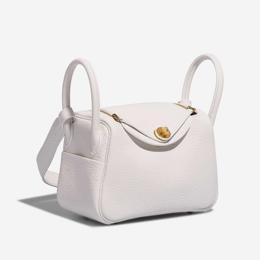 Hermès Lindy Mini Clémence New White | SACLÀB