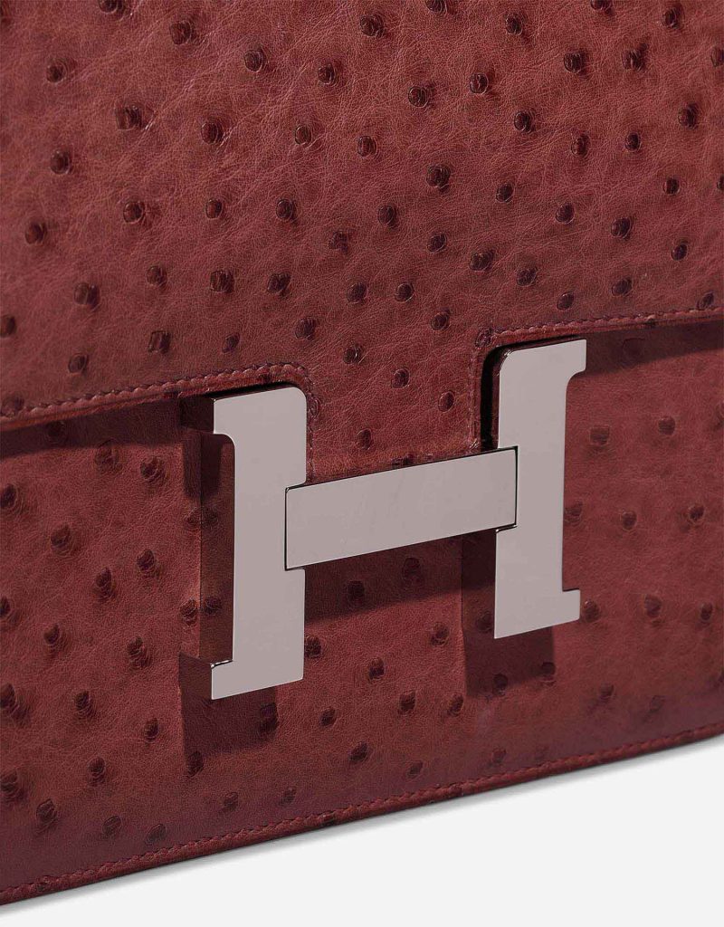 Hermès Constance 24 Ostrich Rouge H | SACLÀB