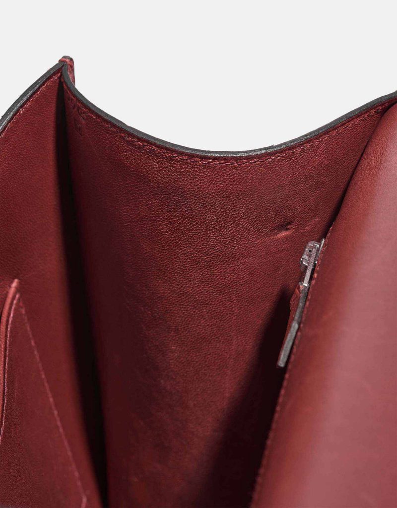Hermès Constance 24 Ostrich Rouge H | SACLÀB