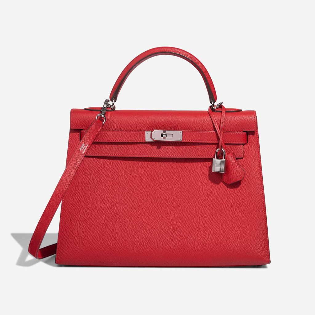 Hermès Kelly 32 Epsom Rouge Casaque | SACLÀB