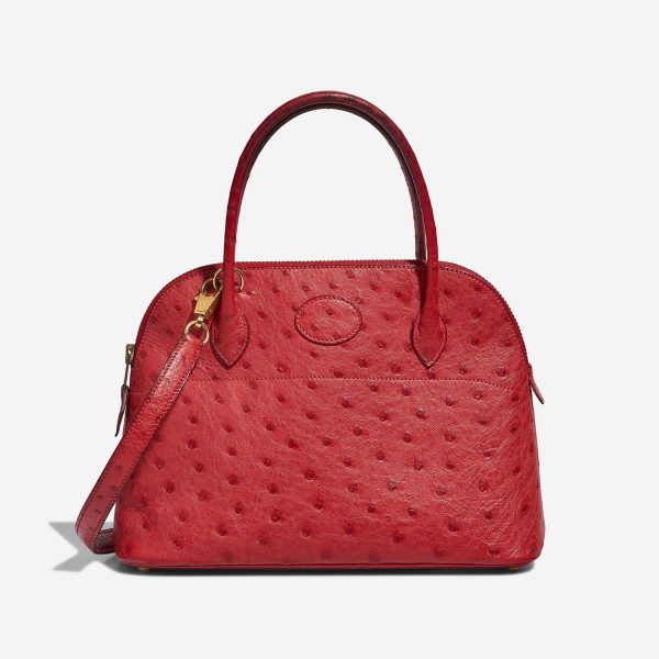 Hermès Bolide 27 Ostrich Rouge Vif | SACLÀB