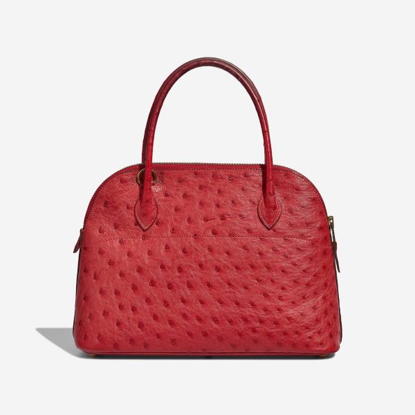 Hermès Bolide 27 Ostrich Rouge Vif | SACLÀB