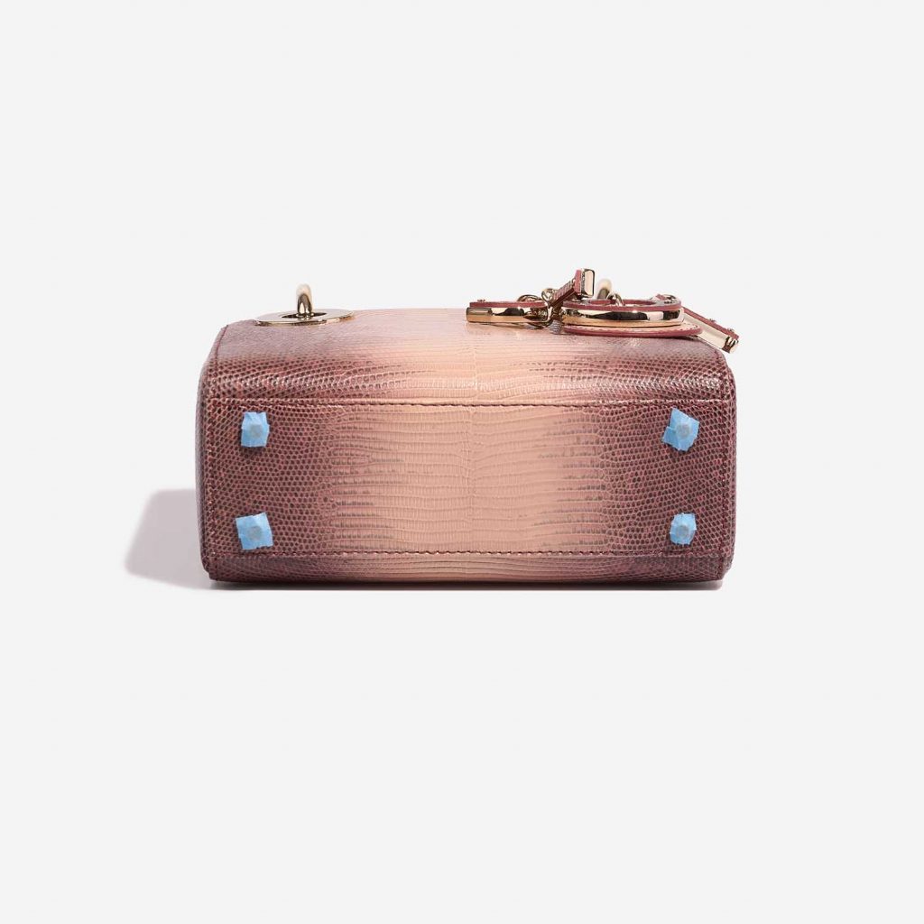 Dior Lady Mini Lizard Mauve / Purple | SACLÀB