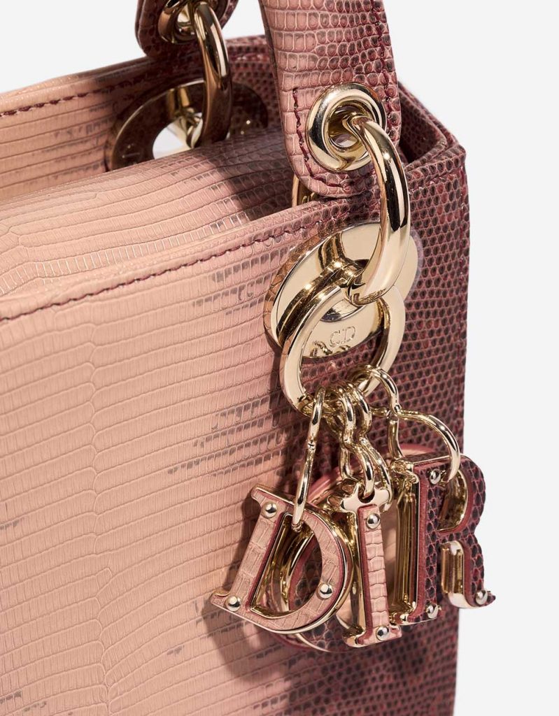 Dior Lady Mini Lizard Mauve / Purple | SACLÀB