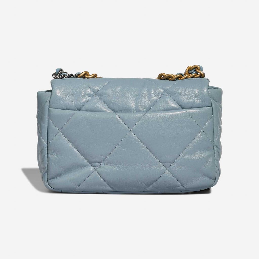 Chanel 19 Flap Bag Medium Lamb Light Blue | SACLÀB