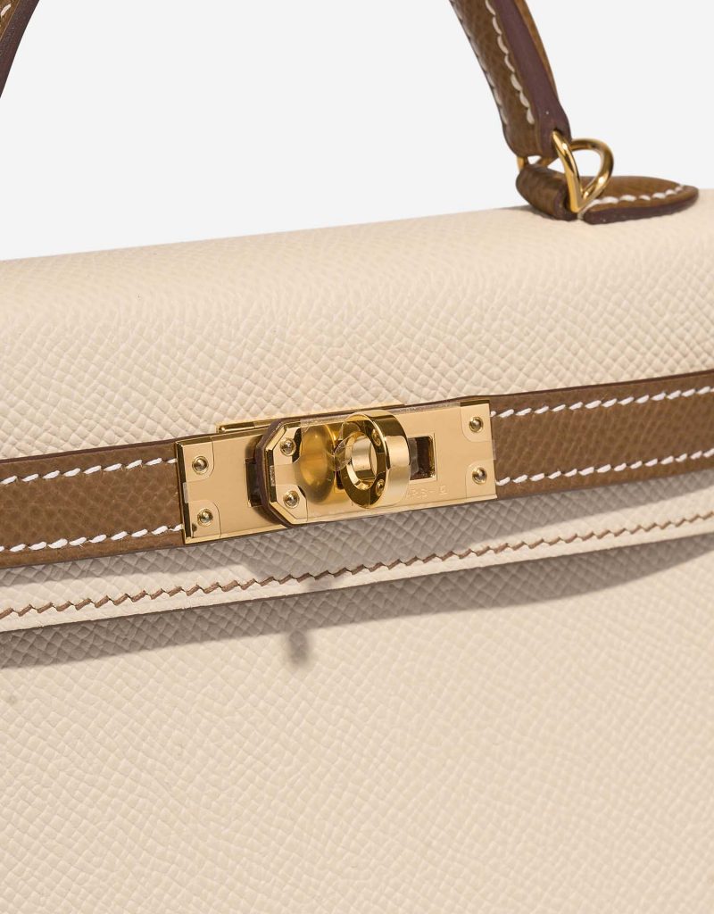 Hermès Kelly HSS Mini Epsom Craie / Gold | SACLÀB