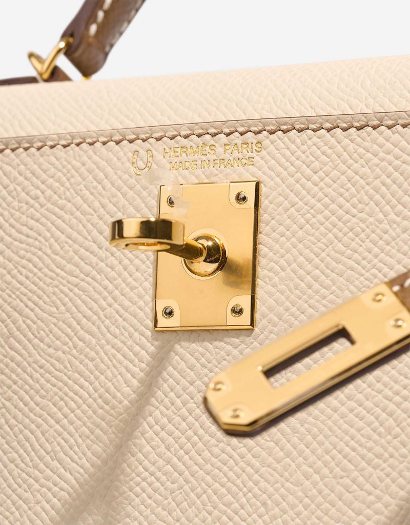 Hermès Kelly HSS Mini Epsom Craie / Gold | SACLÀB