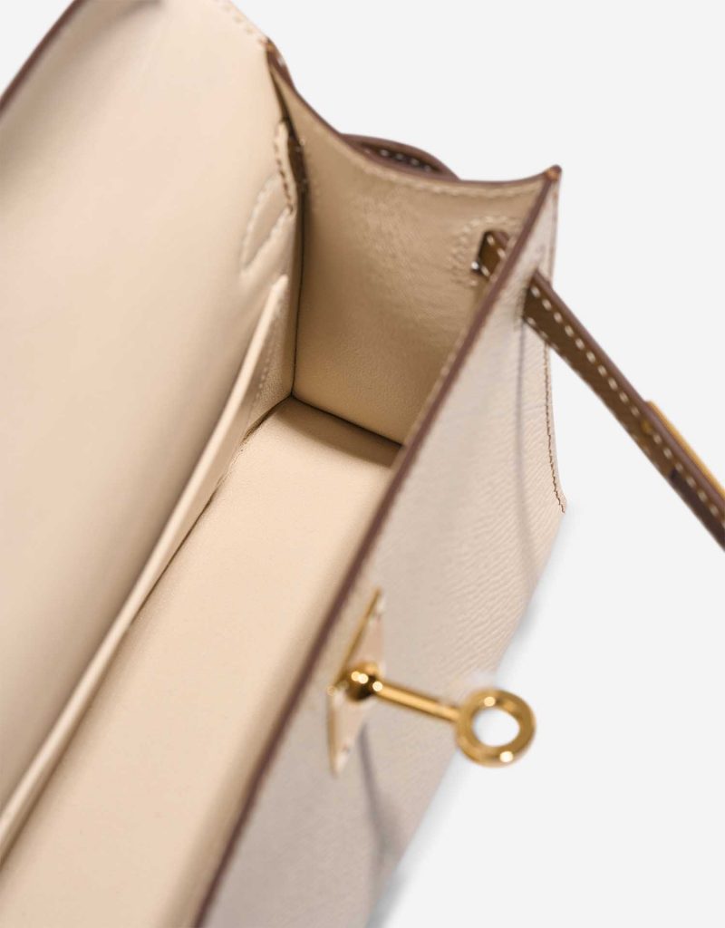 Hermès Kelly HSS Mini Epsom Craie / Gold | SACLÀB