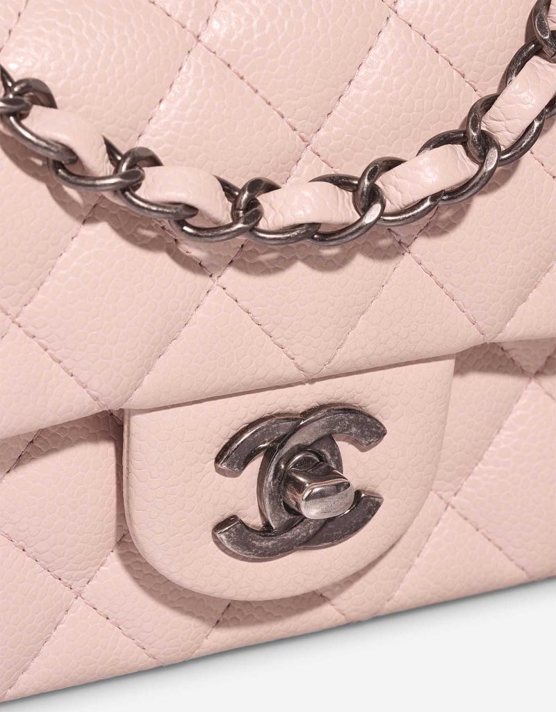 Chanel Timeless Mini Rectangular Caviar Light Rose | SACLÀB