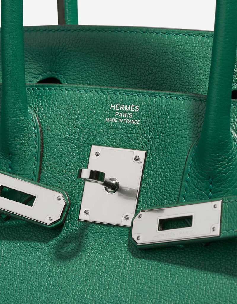 Hermès Birkin 30 Taurillon Clémence Vert Vertigo | SACLÀB