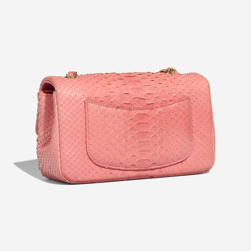 Chanel Timeless Mini Rectangular Python Dusty Rose | SACLÀB