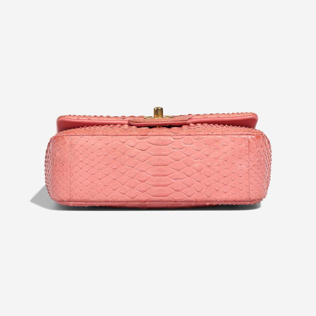 Chanel Timeless Mini Rectangular Python Dusty Rose | SACLÀB