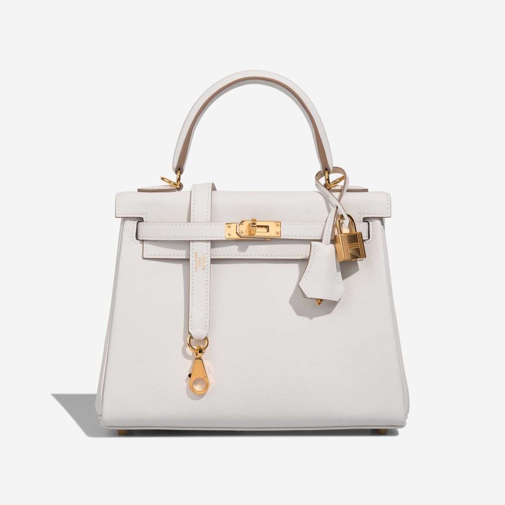 Hermès Kelly 25 Swift Gris Pâle | SACLÀB