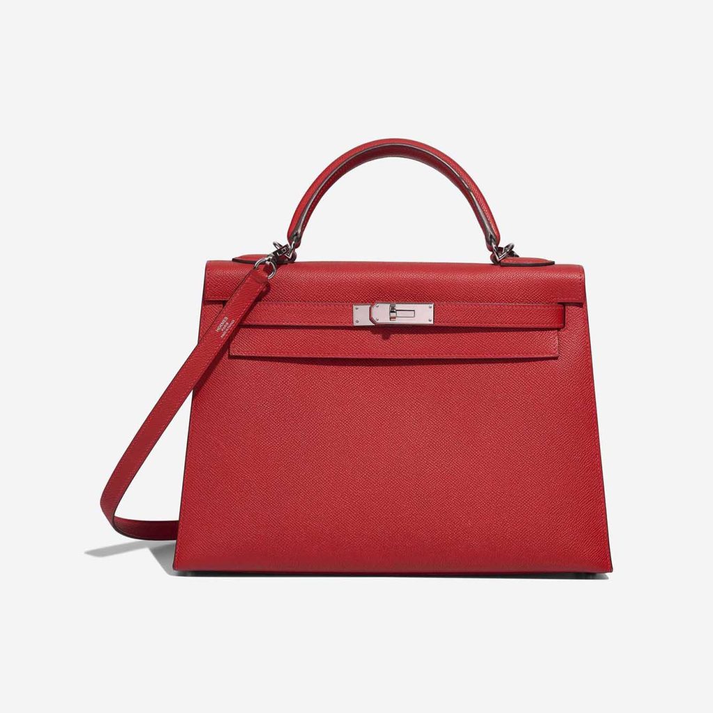 Hermès Kelly 32 Epsom Rouge Casaque | SACLÀB
