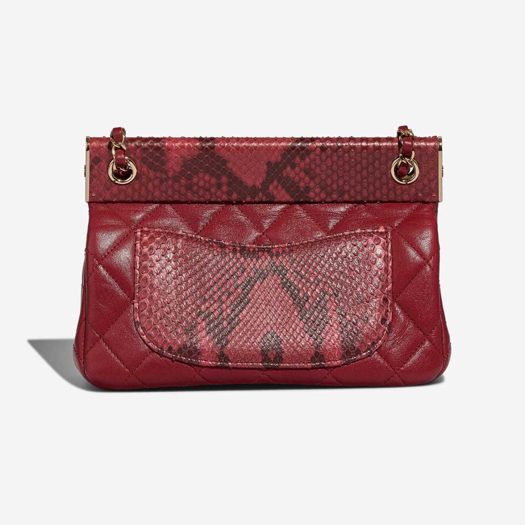 Chanel Timeless Small Aged Calf / Python Red | SACLÀB