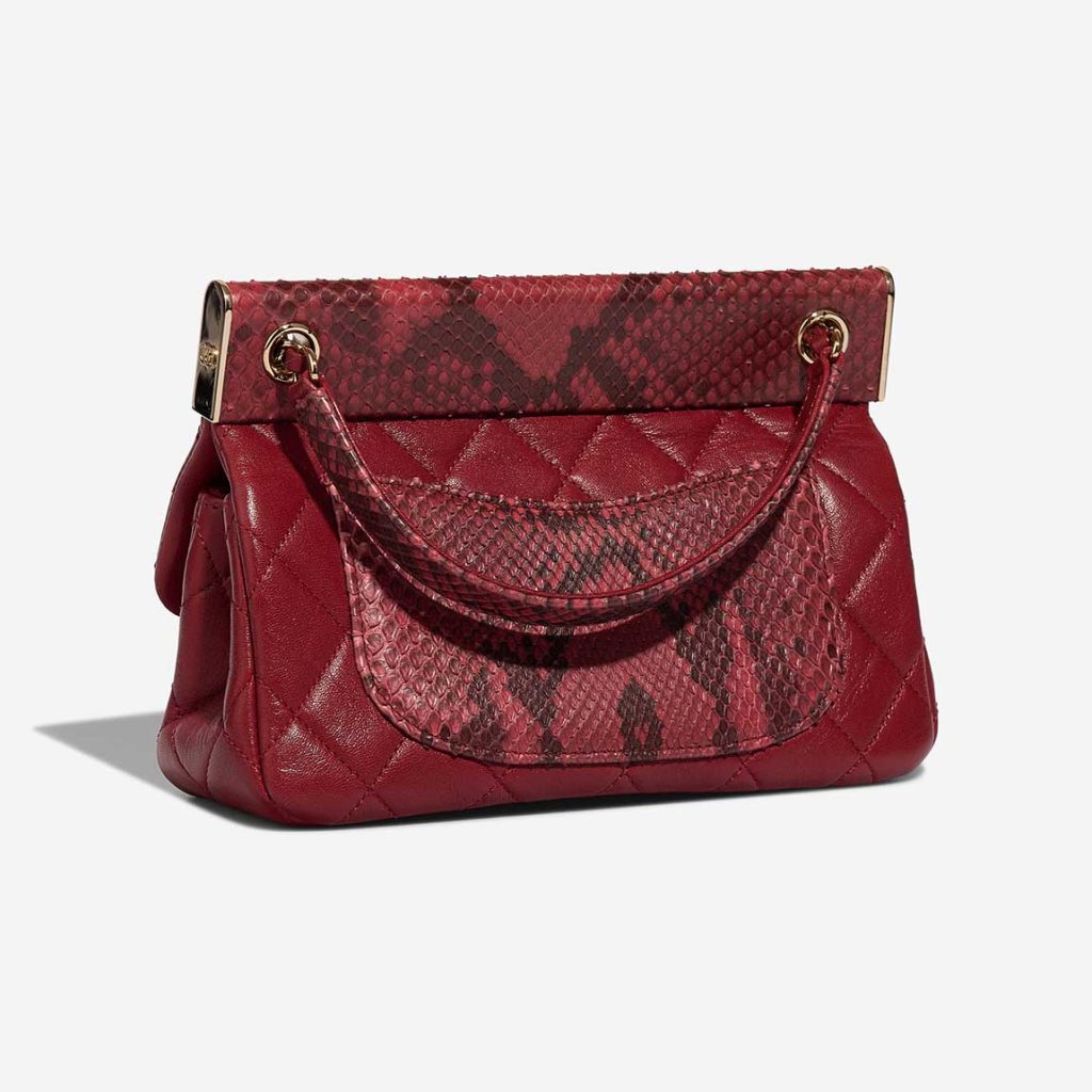 Chanel Timeless Small Aged Calf / Python Red | SACLÀB