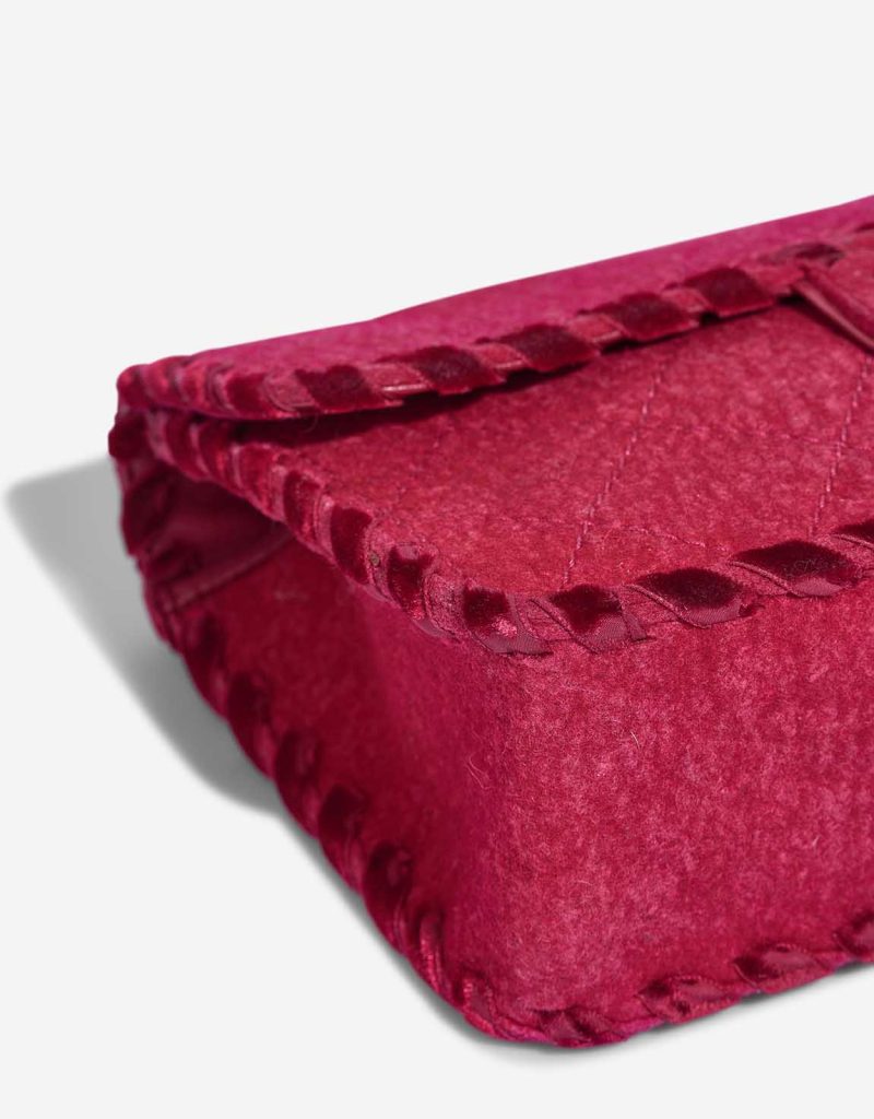 Chanel Timeless Medium Felt / Velvet Raspberry | SACLÀB