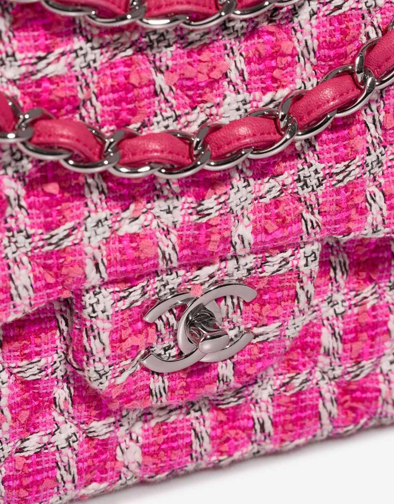 Chanel Timeless Jumbo Tweed Pink / White | SACLÀB