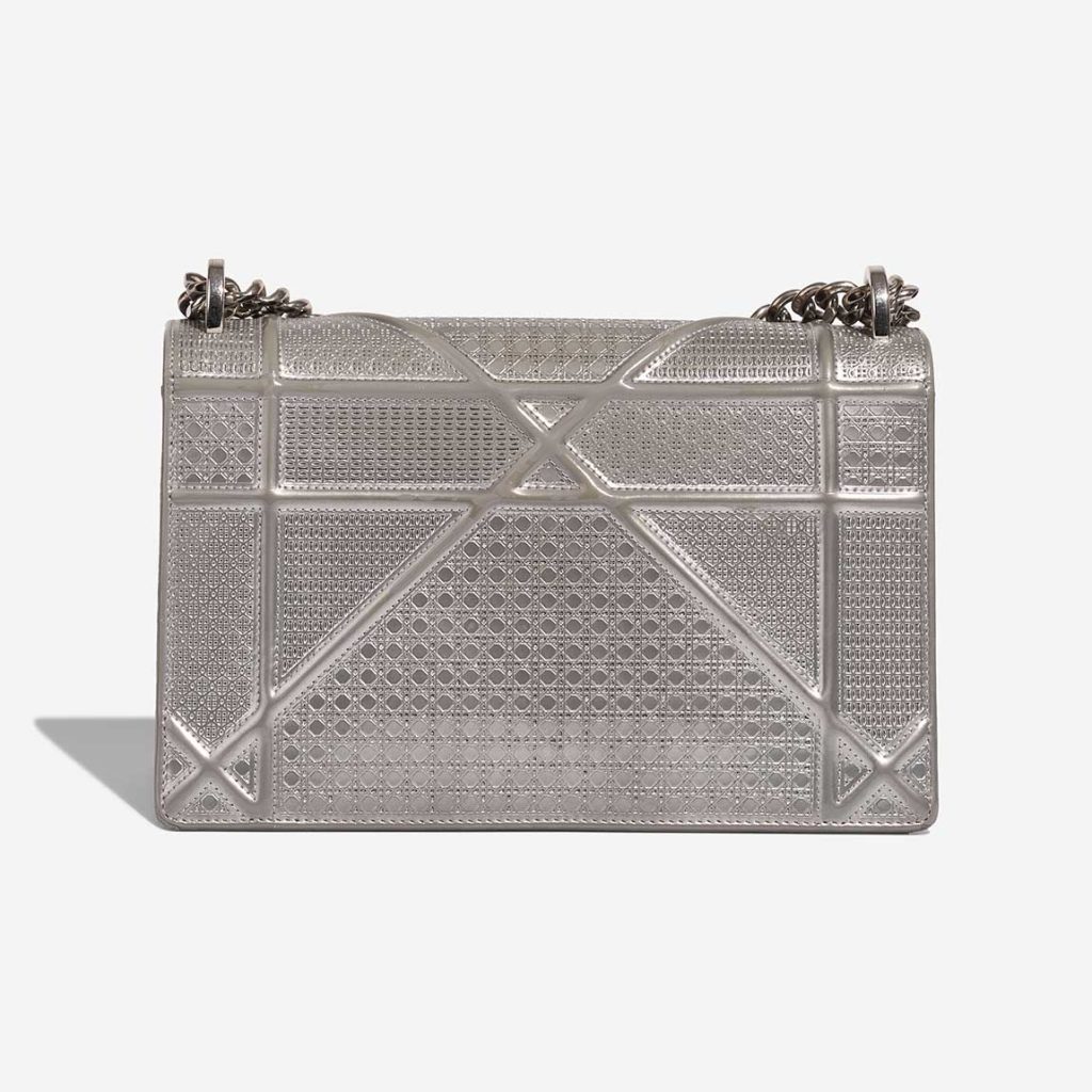 Dior Diorama Medium Patent Silver | SACLÀB