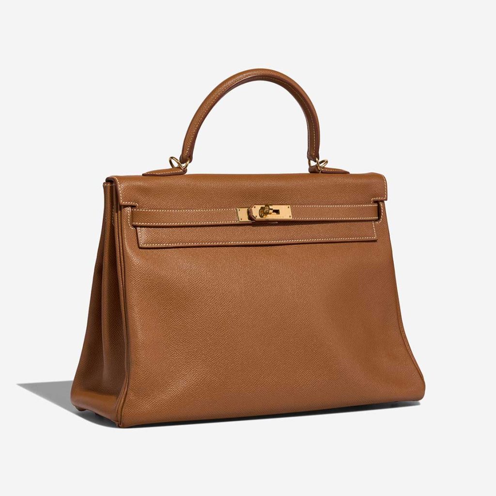 Hermès Kelly 35 Courchevel Gold | SACLÀB