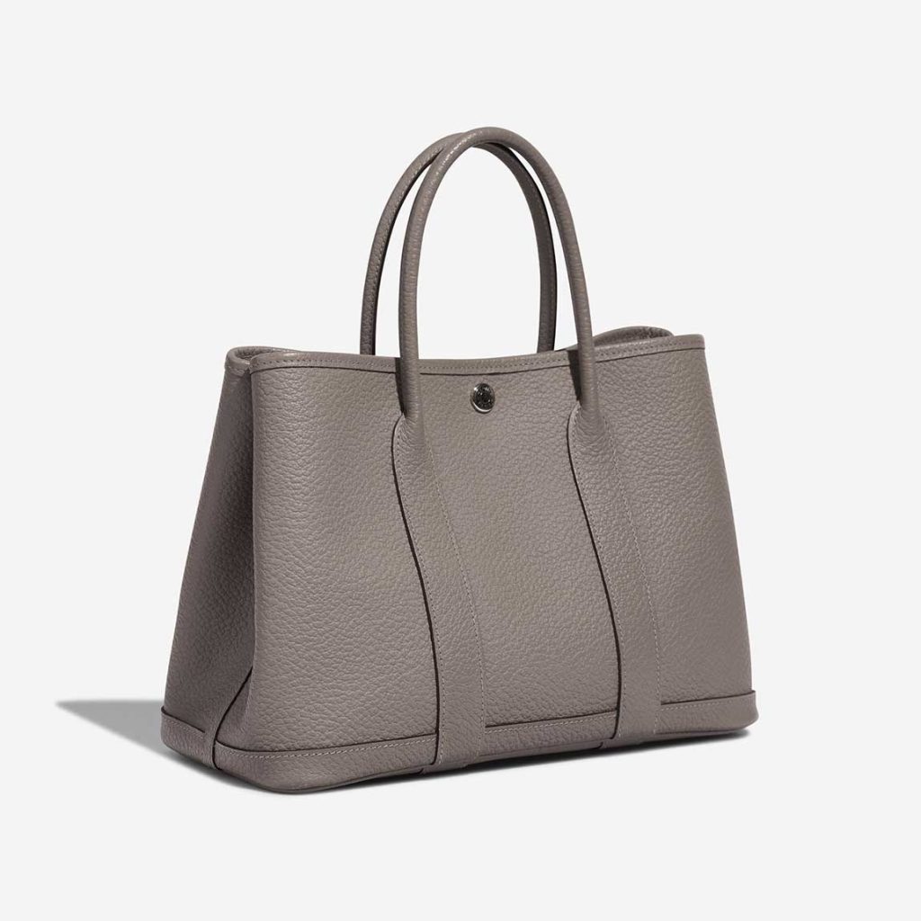 Hermès Garden Party 30 Veau Négonda Gris Asphalte | SACLÀB