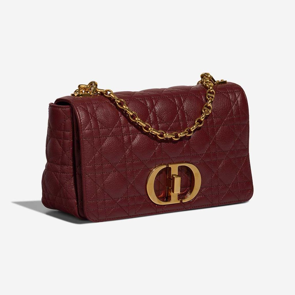 Dior Caro Medium Calf Dark Red | SACLÀB