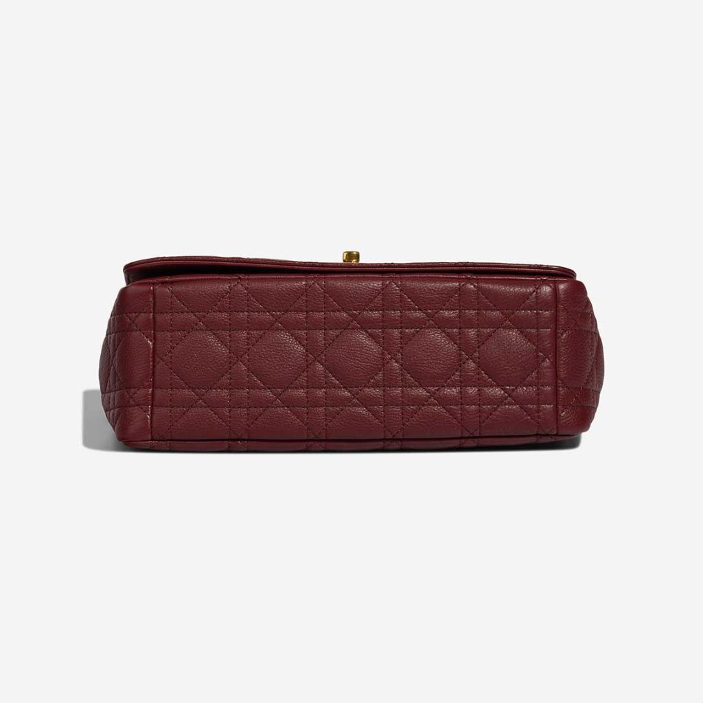 Dior Caro Medium Calf Dark Red | SACLÀB