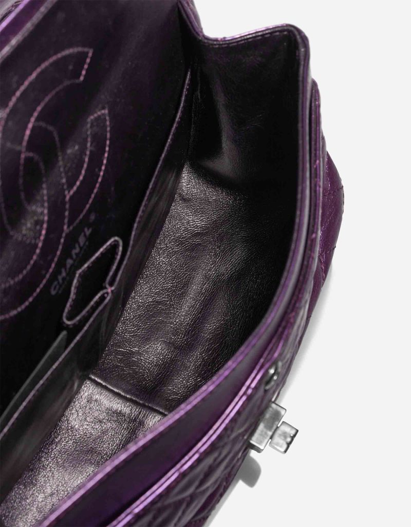 Chanel 2.55 Reissue 227 Aged Calf Metallic Purple | SACLÀB