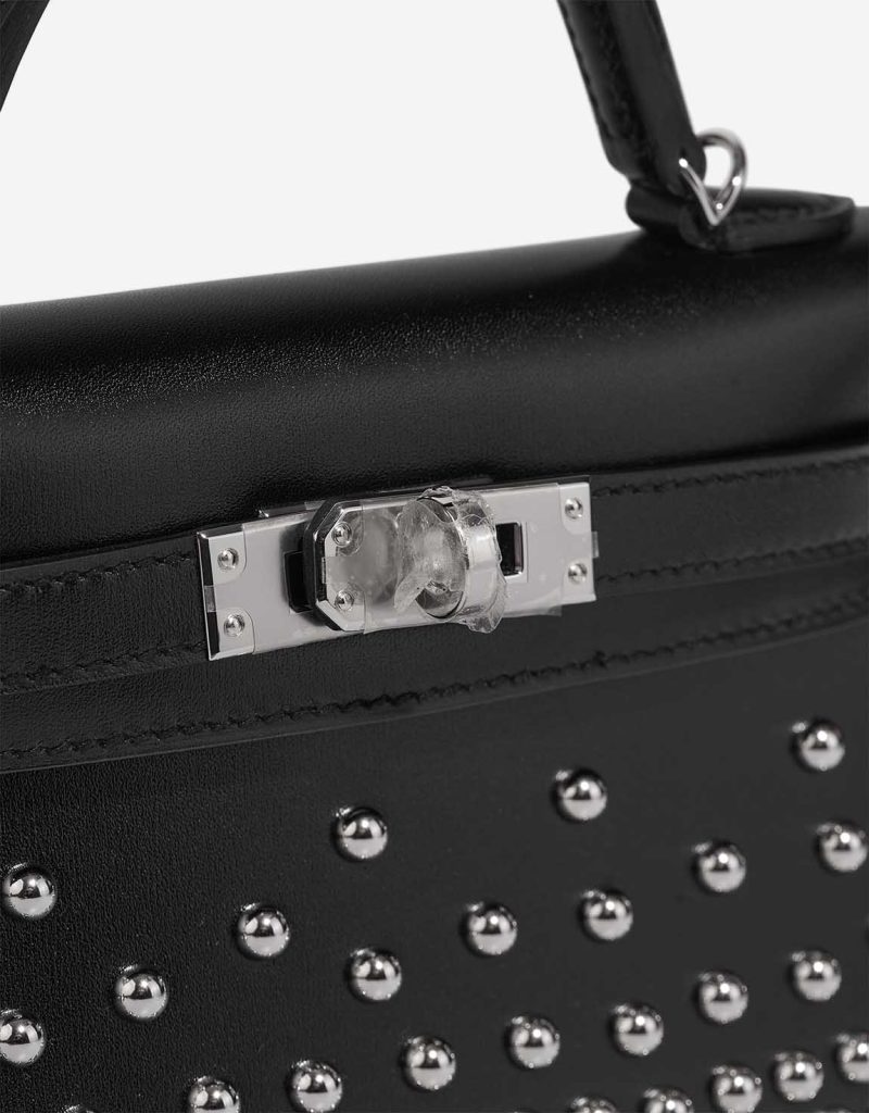 Hermès Kelly Clouté Mini Box Black | SACLÀB