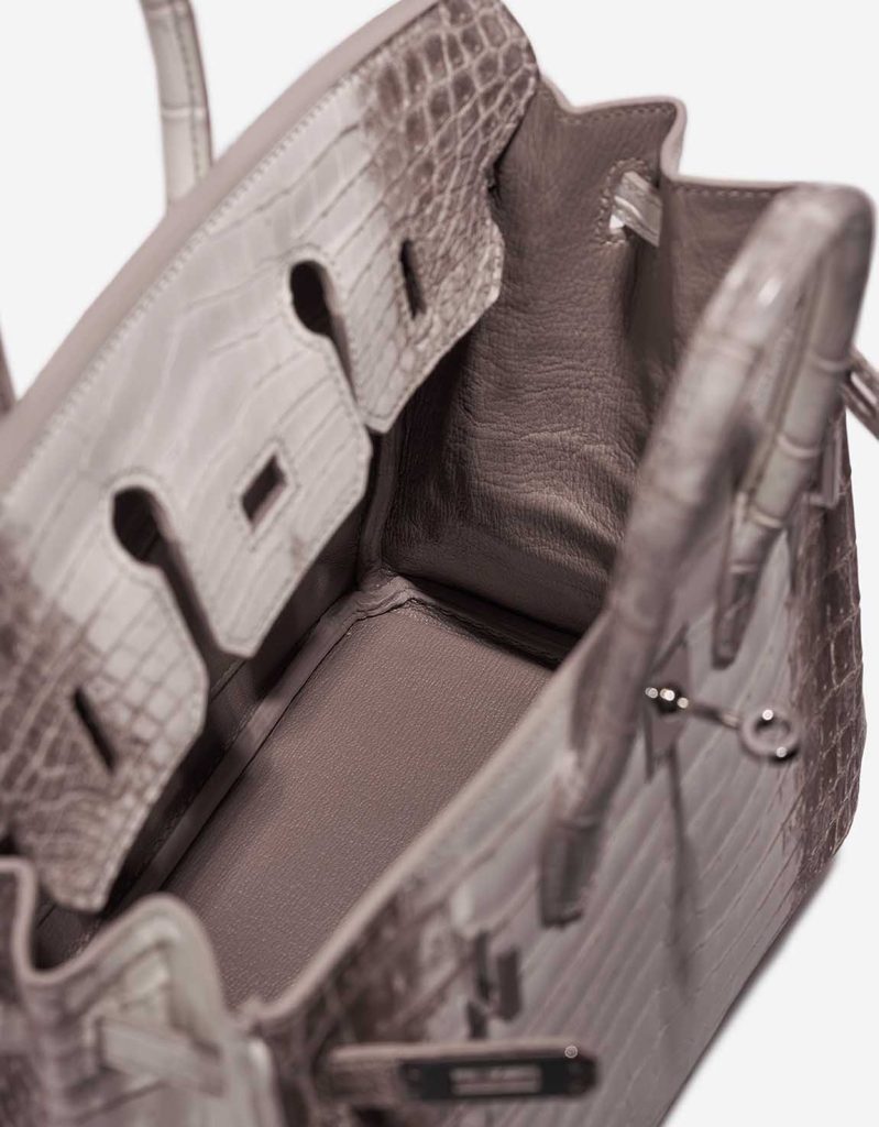 Hermès Birkin Himalaya 25 Niloticus Crocodile White | SACLÀB