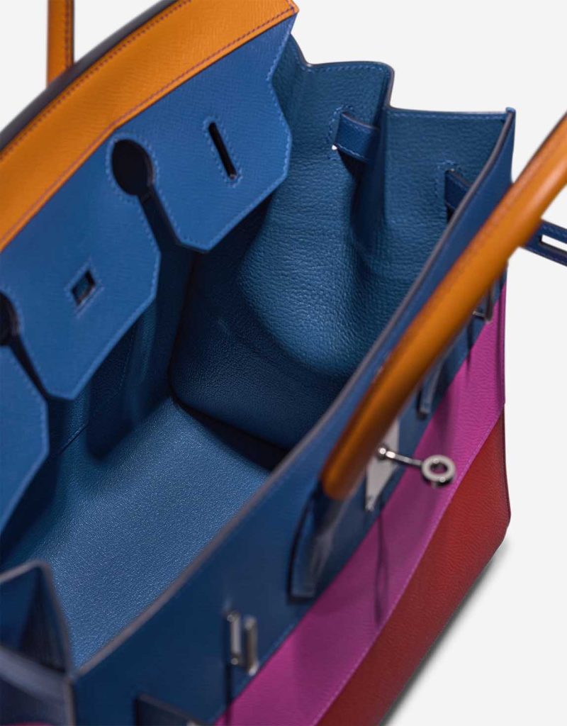 Hermès Birkin Sunset Rainbow 35 Epsom Abricot / Bleu Agate / Magnolia ...