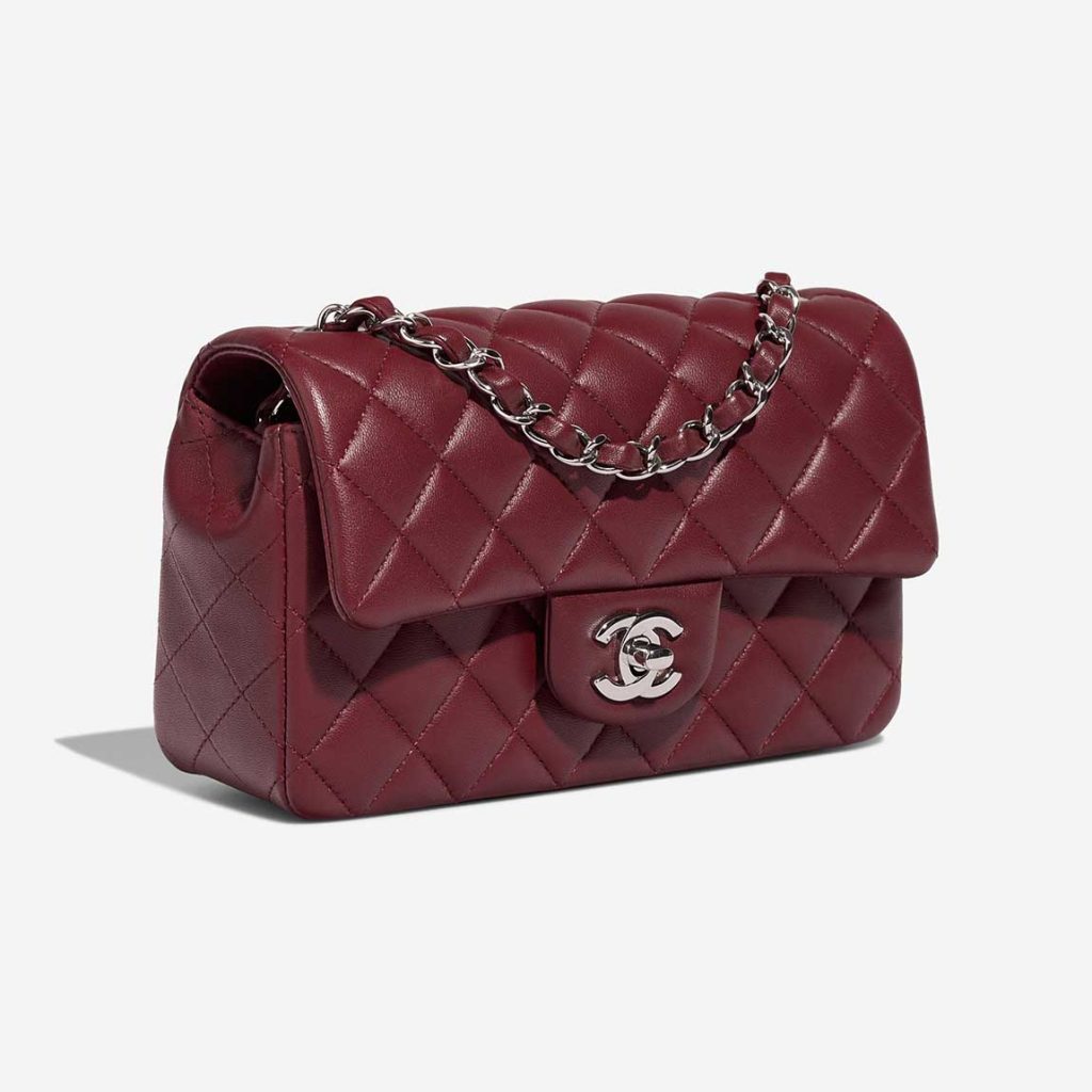 Chanel Timeless Mini Rectangular Lamb Burgundy | SACLÀB
