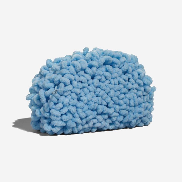 Bottega Veneta Pouch Small Chenille / Lamb Light Blue | SACLÀB