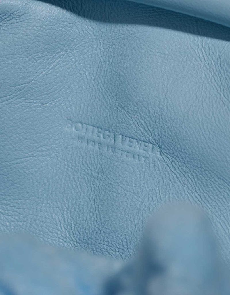 Bottega Veneta Pouch Small Chenille / Lamb Light Blue | SACLÀB