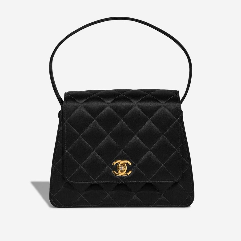 Chanel Timeless Handle Mini Satin Black | SACLÀB