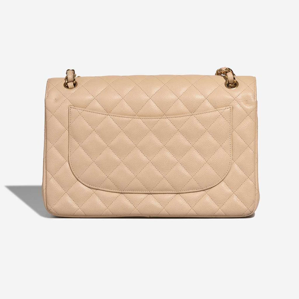 Chanel Timeless Jumbo Caviar Beige | SACLÀB