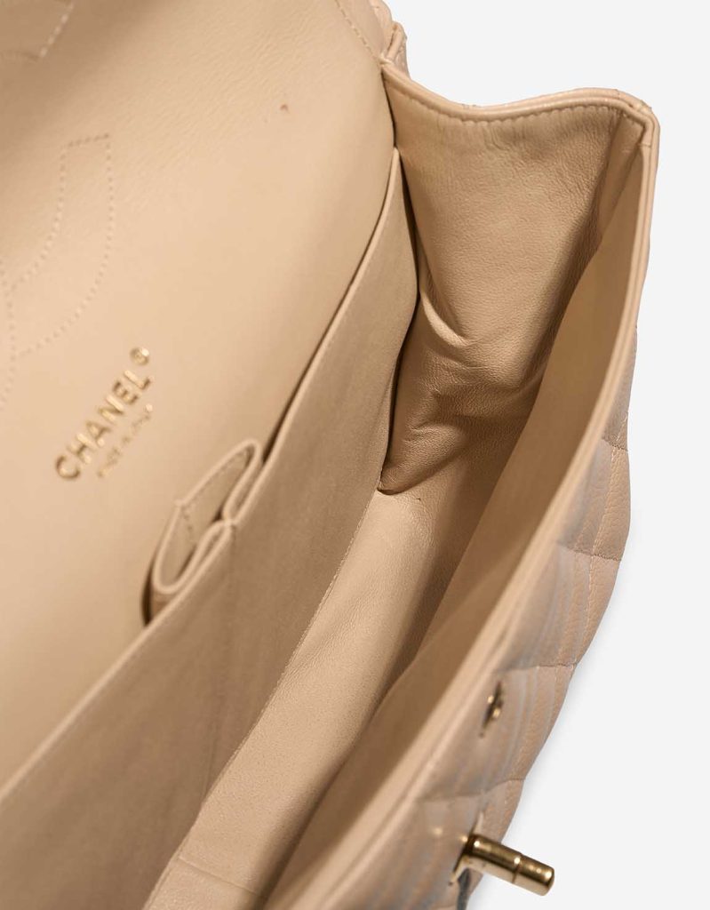Chanel Timeless Jumbo Caviar Beige | SACLÀB