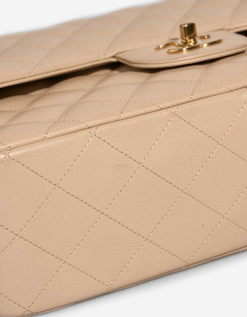 Chanel Timeless Jumbo Caviar Beige | SACLÀB
