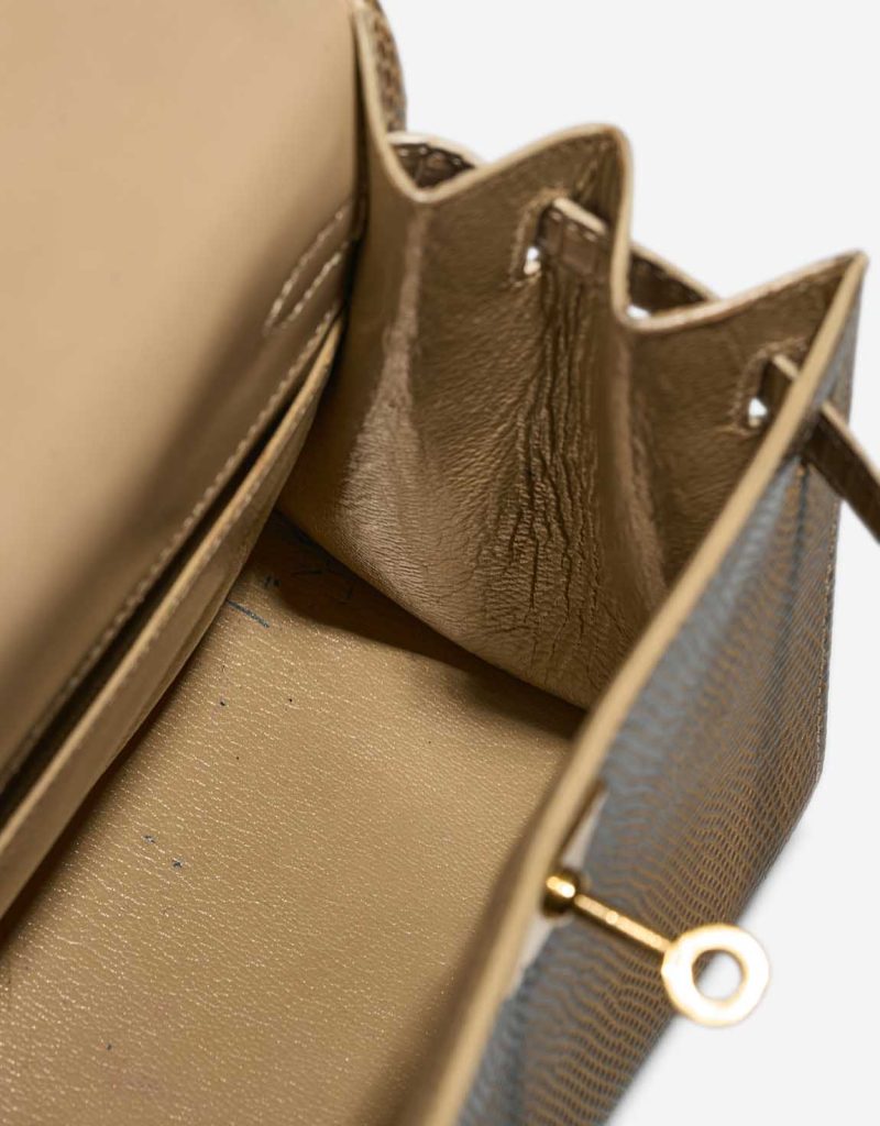 Hermès Kelly Mini Lizard Ficelle | SACLÀB