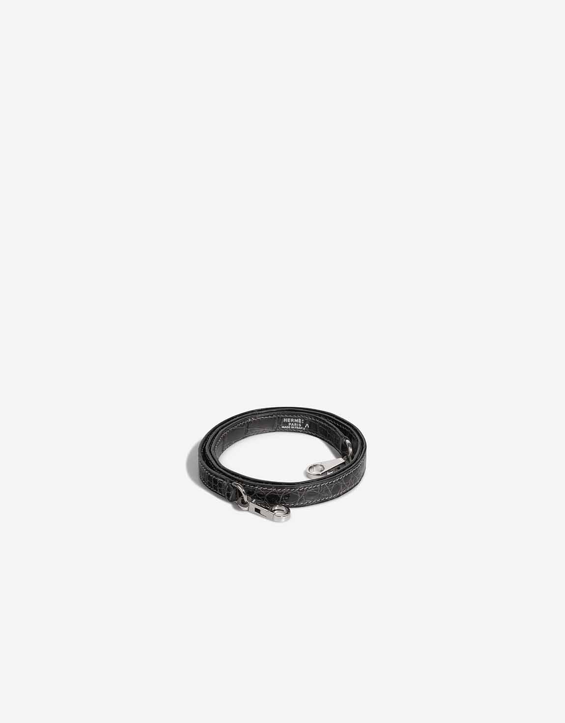 Hermès Kelly Strap Porosus Crocodile Graphite | SACLÀB
