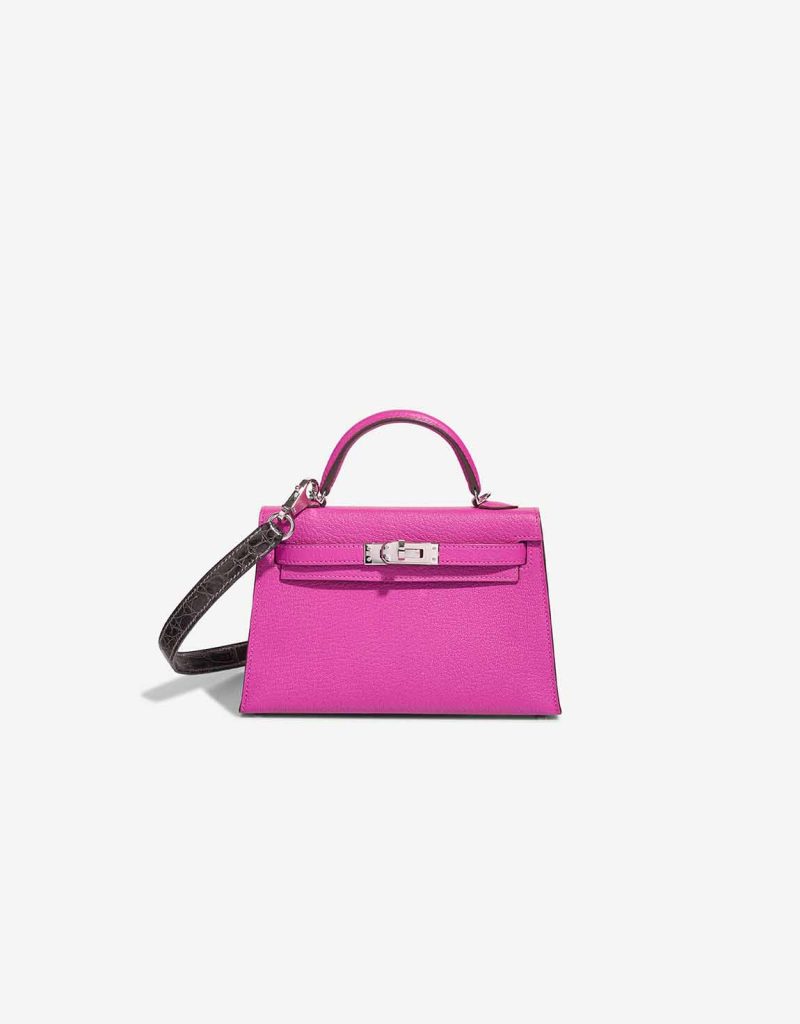 Hermès Kelly Strap Porosus Crocodile Graphite | SACLÀB