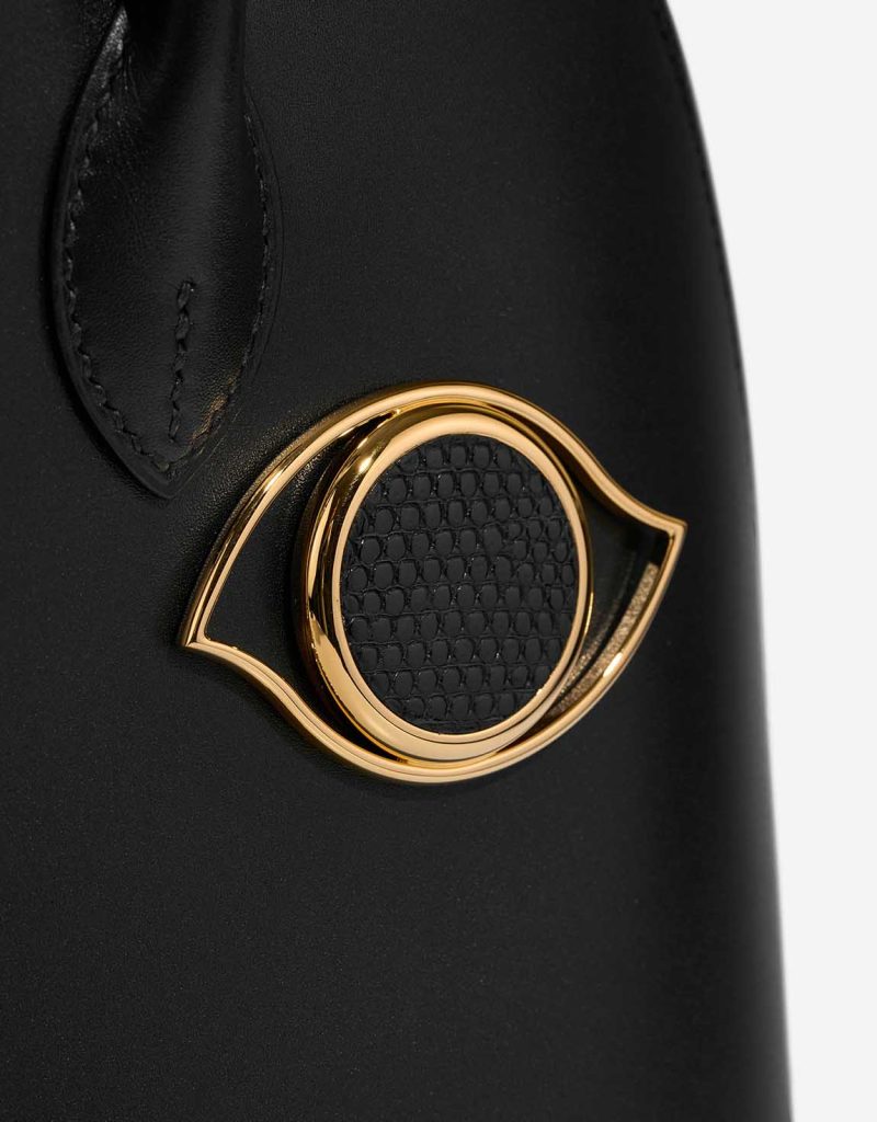 Hermès Bolide 1923 Smile 30 Tadelakt / Niloticus Lizard Black | SACLÀB