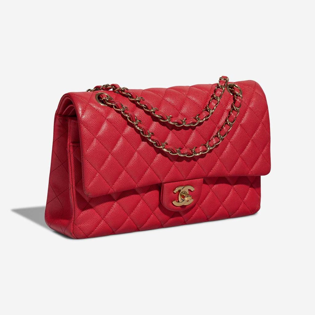 Chanel Timeless Medium Caviar Red | SACLÀB