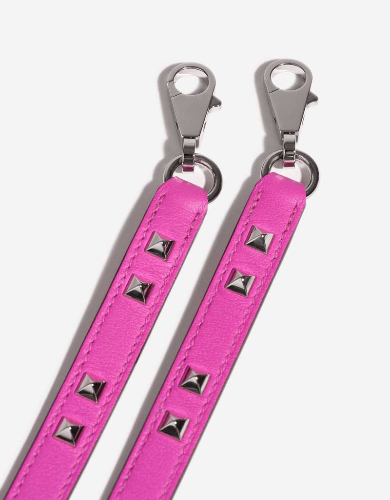Hermès Dog Carrés Shoulder Strap Swift Magnolia | SACLÀB