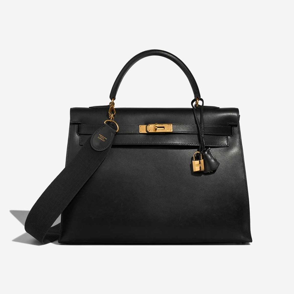 Hermès Kelly 35 Box Black | SACLÀB
