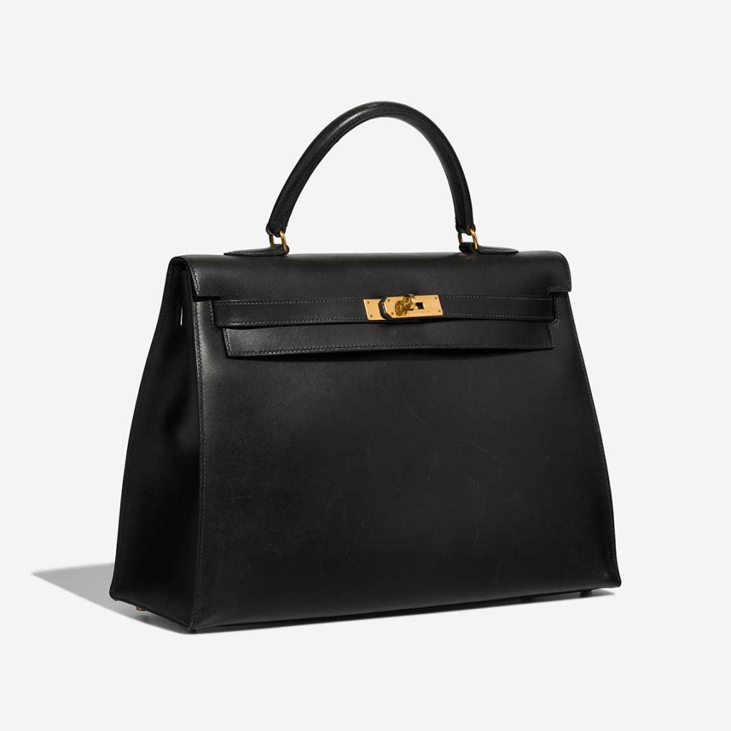 Hermès Kelly 35 Box Black | SACLÀB