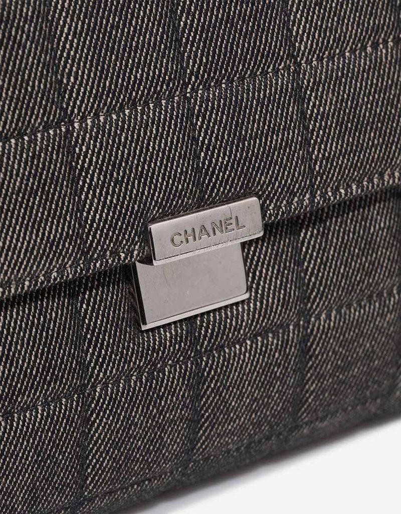 Chanel Chocolate Bar Medium Denim Grey | SACLÀB