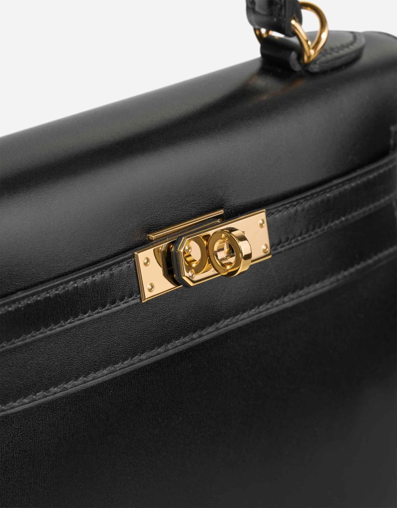 Hermès Kelly 25 Box Black | SACLÀB